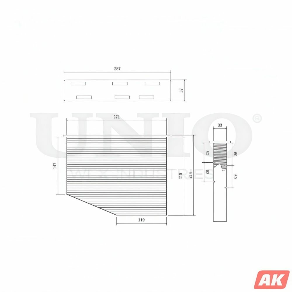 Фильтр салонный, для Фольксваген Пассат B6, B7 05-, Тигуан