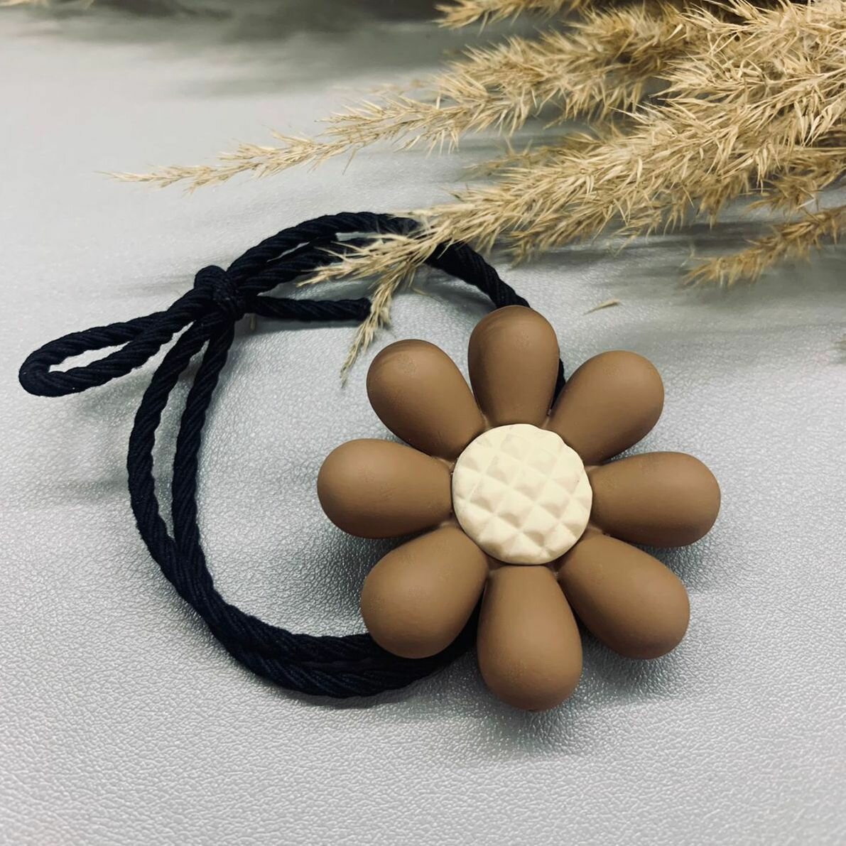 Комплект детских резинок с фигурками/ резинка детская для волос/резинки детские, резинка ромашка