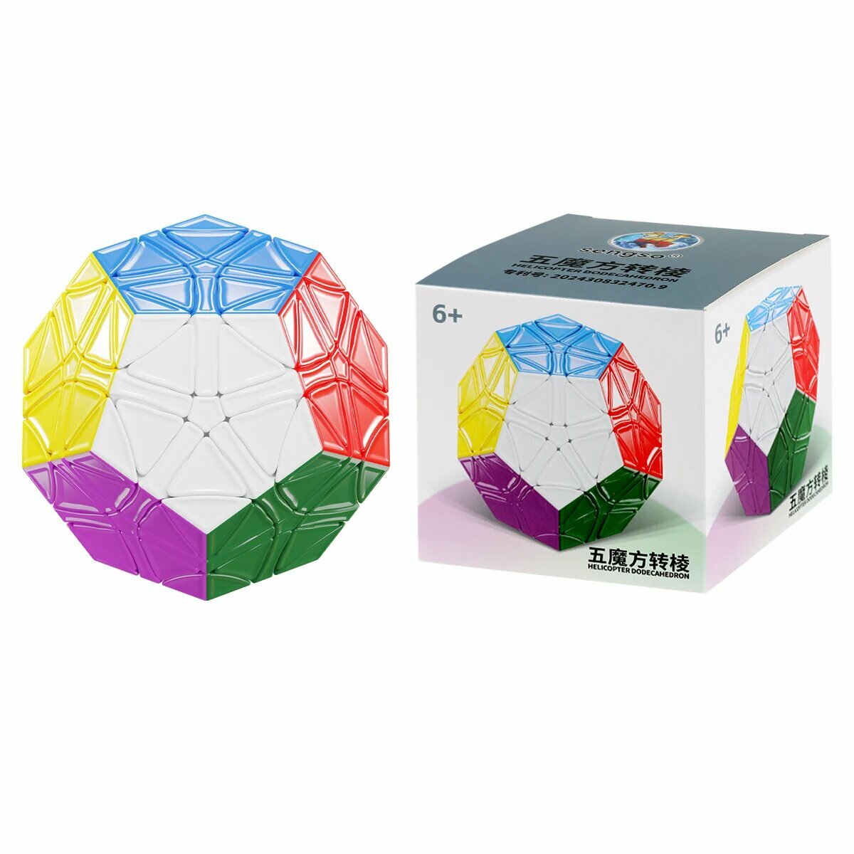 SengSo Helicoper Dodecahedron Cube Shengshou Вертолет Megaminx Magic Cube Игрушки-головоломки Детский подарок Speedcube Magico Cubo