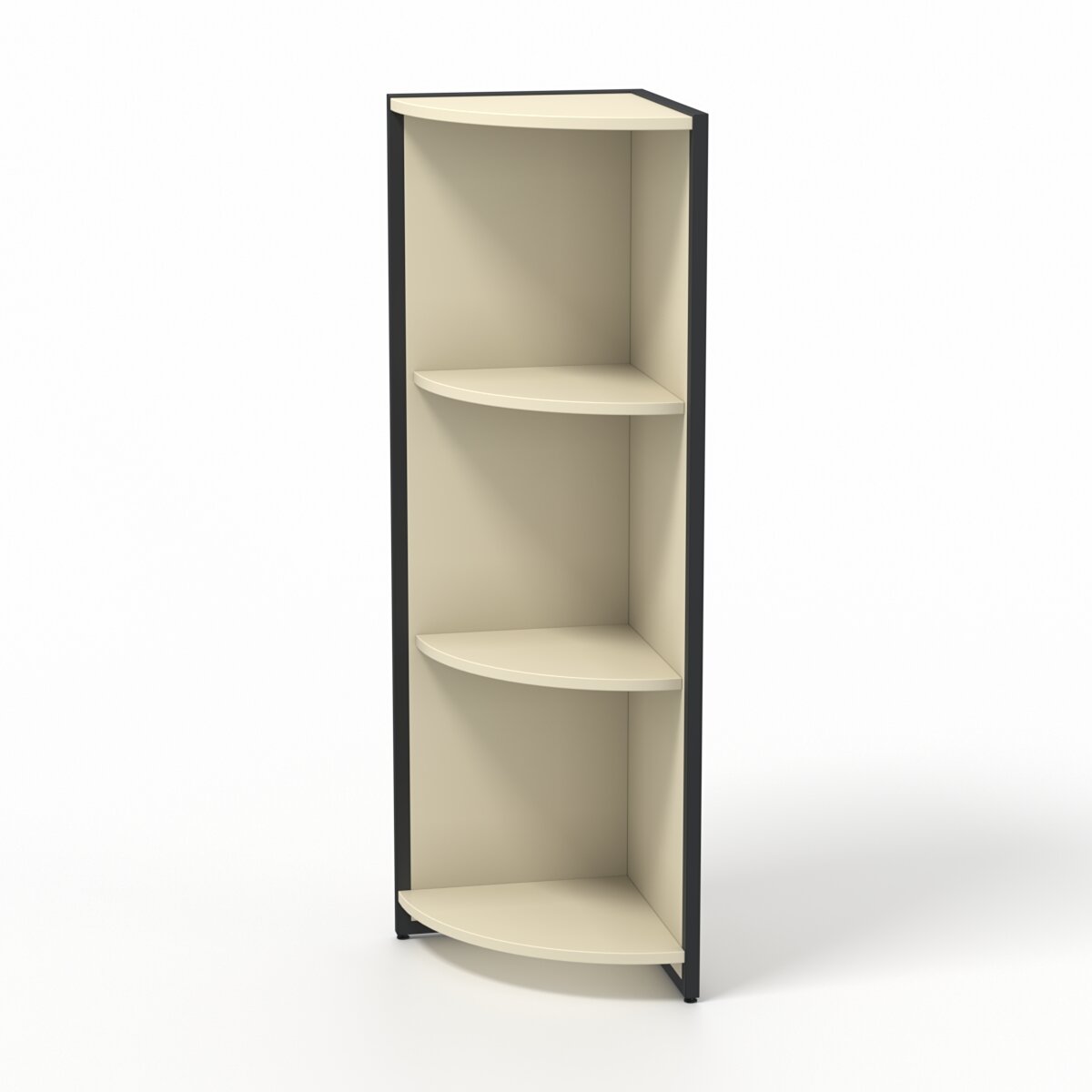 Угловой офисный стеллаж "Вектор" СР-22 "стронг" в стиле лофт, Крем Вайс