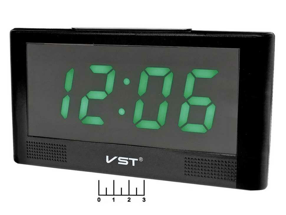 Часы цифровые VST-732-2 зеленые