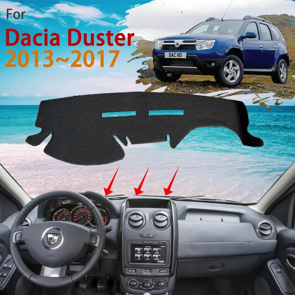 Крышка приборной панели защитный коврик для Renault Dacia Duster HS Nissan Terrano 2013 2017