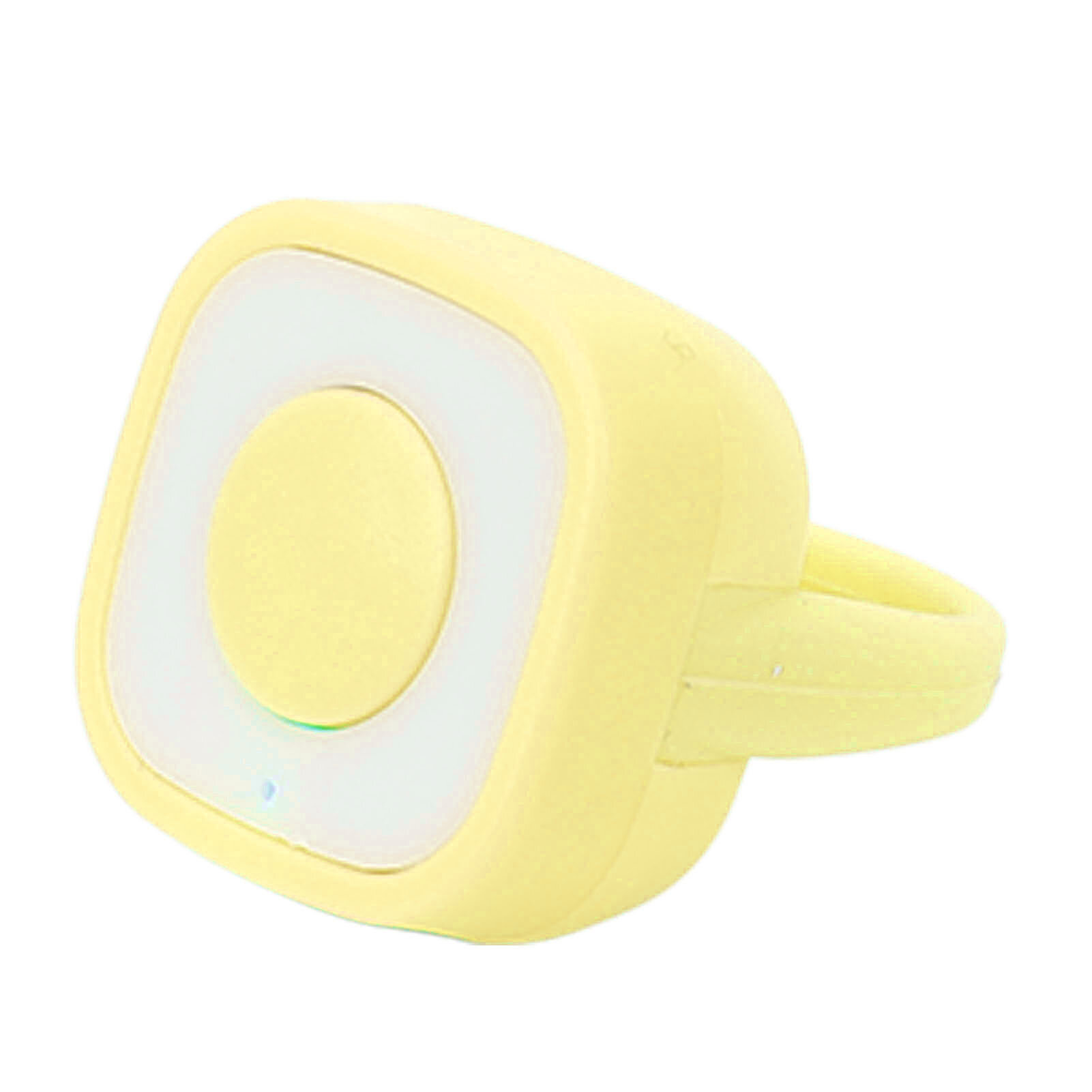 Кольцевой пульт дистанционного управления, аккумуляторная кнопка Bluetooth на кончике пальца, кликер для кнопки затвора камеры, селфи, желтый