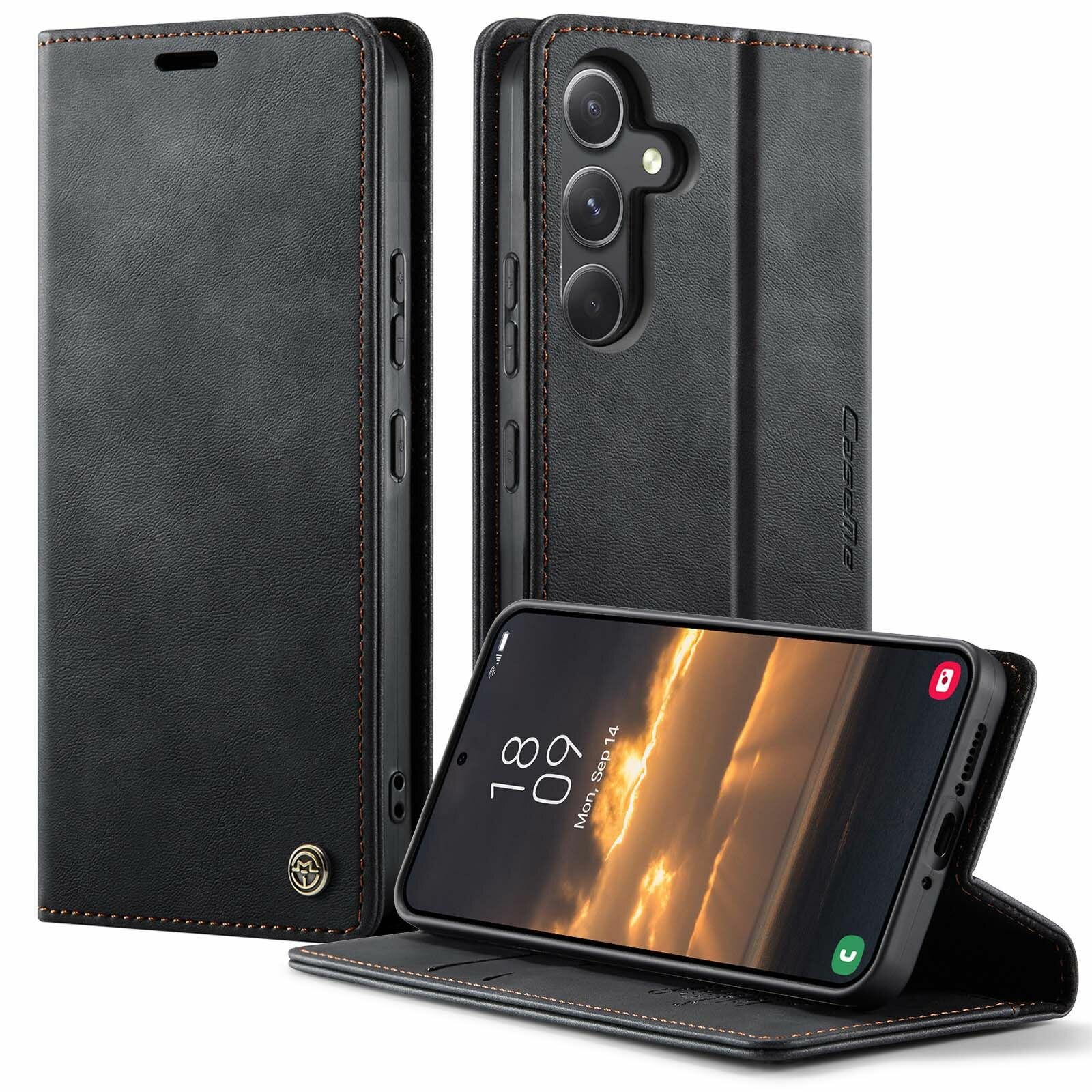 CaseMe Чехол Книжка Для Samsung Galaxy A54 (Самсунг Галакси А54 A546) , Роскошная Кожаный