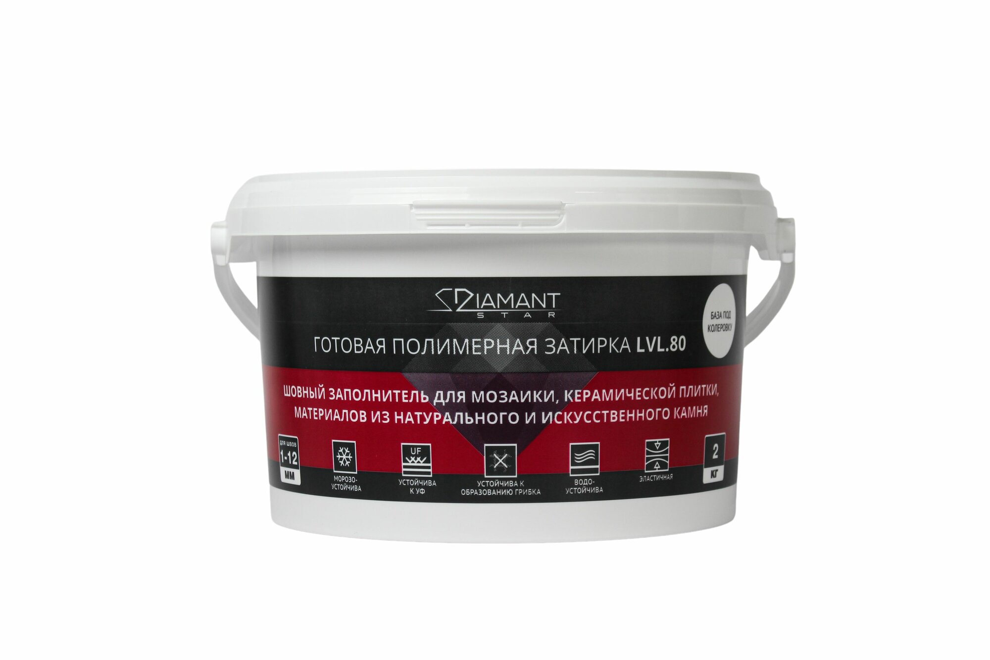 Готовая полимерная затирка DIAMANT Star lvl.80, 2кг
