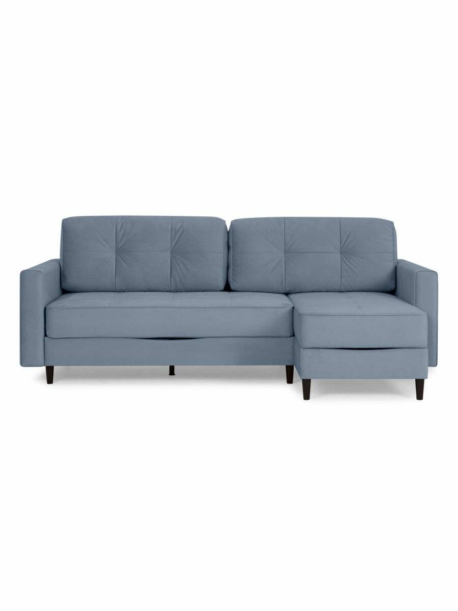 Диван-кровать Askona (Аскона) угловой Амани про с широкими подлокотниками Тк. Casanova Ice