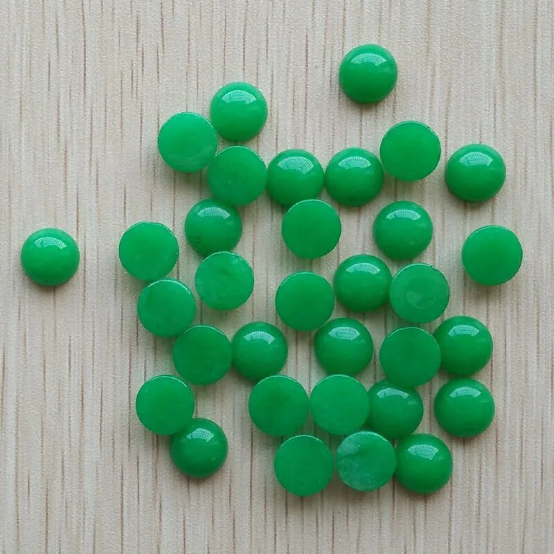 Натуральные камни бусины CABOCHON 10 мм 50 шт Изумрудный, malaysian jade
