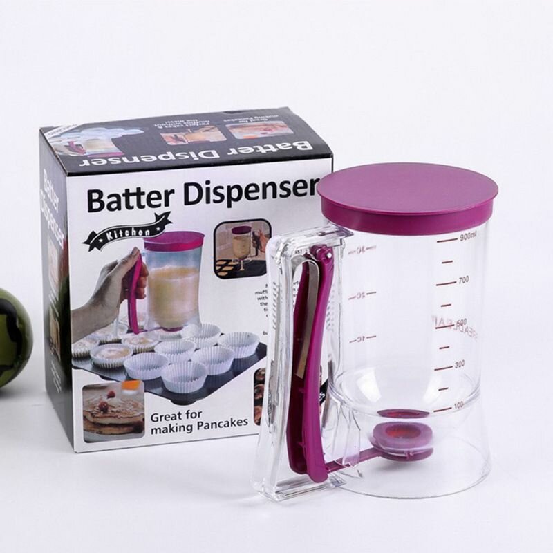 Сепаратор теста, для торта, пластик, с крышкой, прозрачный, 17х11х18,5см