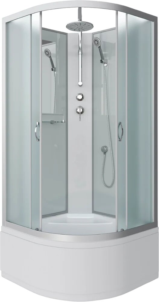 Душевая кабина Niagara Classic NG-2309-14BKT 100x100 см, с тропическим душем