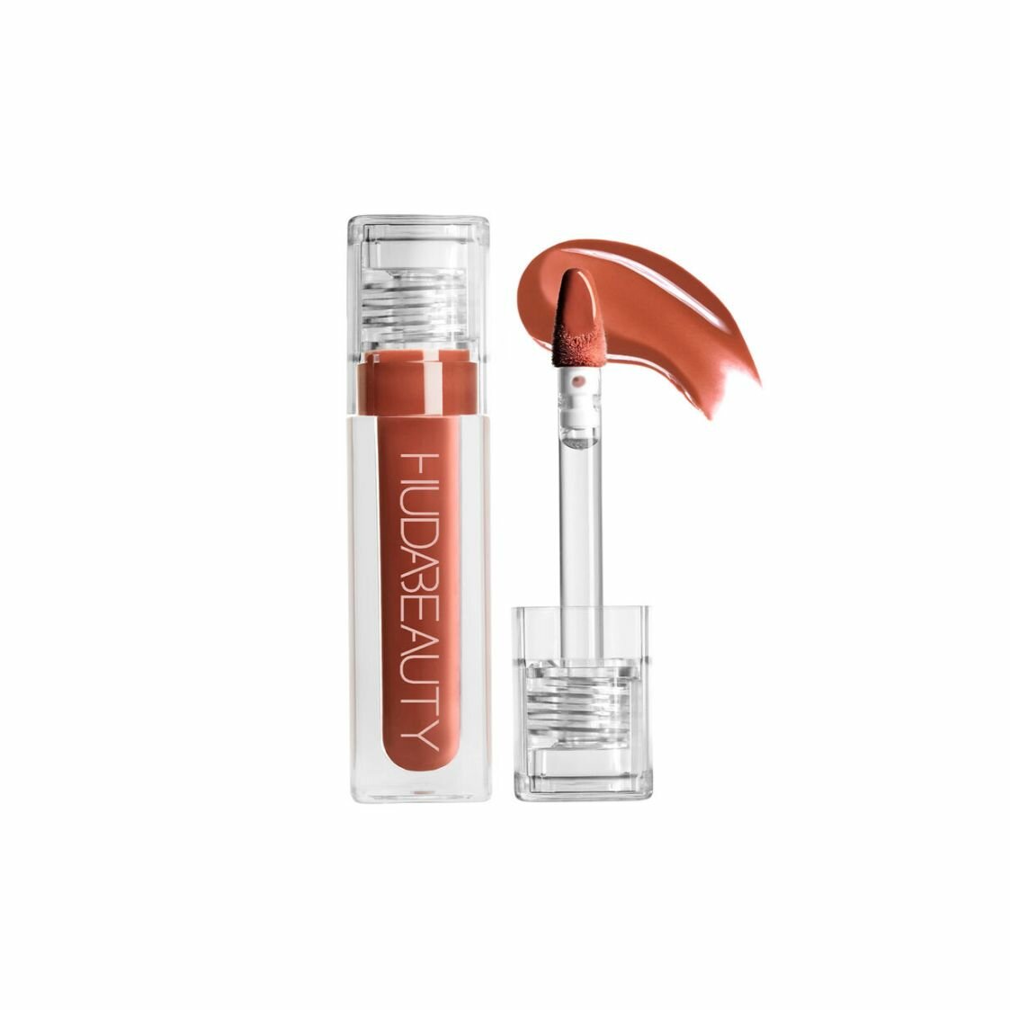 HUDA BEAUTY Экстра-блеск для губ Faux Filler Extra Shine Lip Gloss (Foxy) 3,9 мл