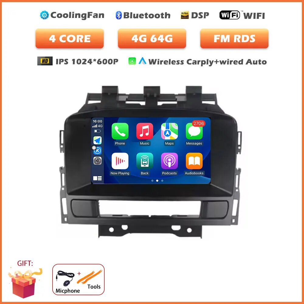 7 "для Opel Astra J 2011-2014 Buick Excelle GT XT Радио Carplay Автомобильный мультимедийный плеер Интеллектуальная система Android Автоматическая навигация B 4G 64G