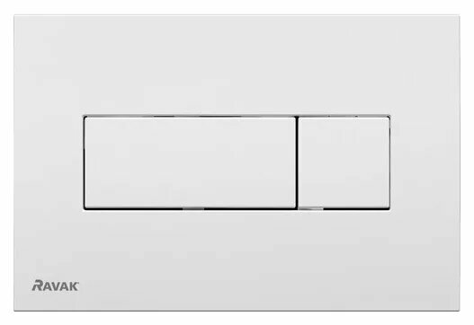 Кнопка смыва для унитаза Ravak Uni белая, глянцевая, кнопка для инсталляции, двойной смыв