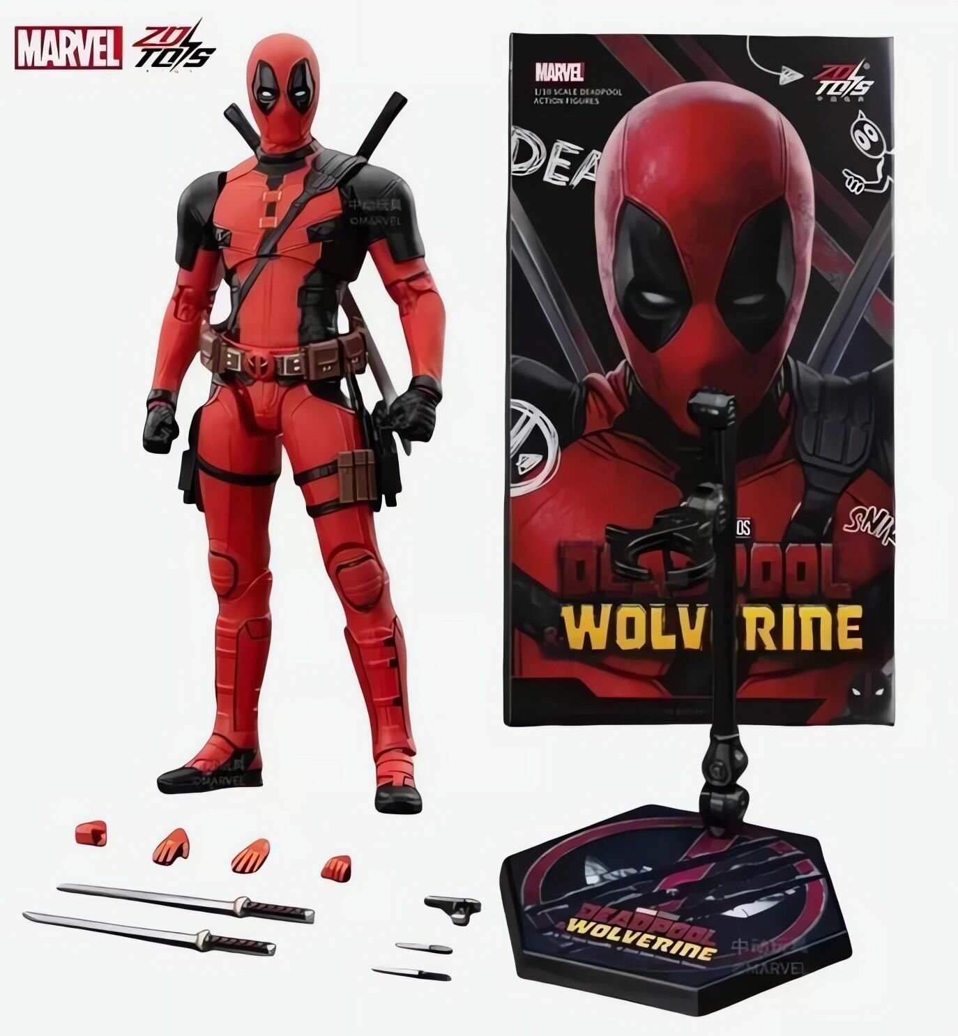Коллекционная фигурка ZD Toys. Дэдпул/Deadpool (Версия К/ф "Дэдпул и Росомаха") Модель 2024 г.