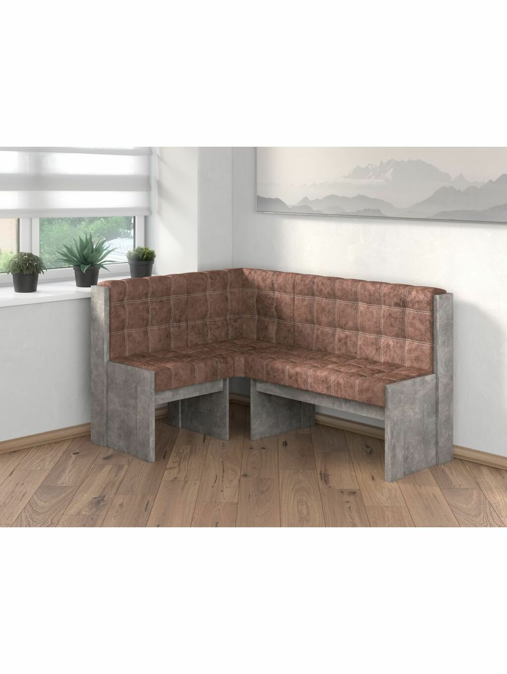 Кухонная скамья Квадро 146/106х52х86 см