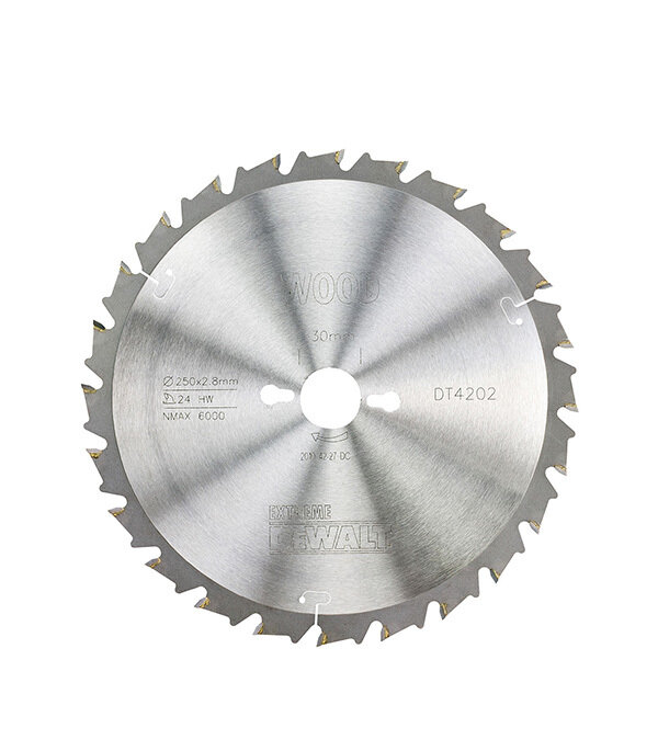 Диск пильный по дереву DeWalt Extreme FZ10 (DT4202-QZ) 250х30х2,2 мм 24 зуба