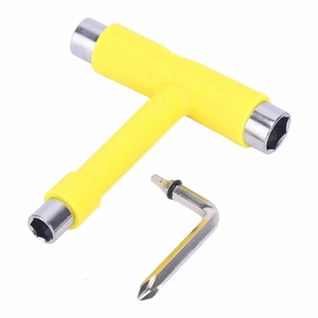 Т-образный ключ для скейтборда-желтый