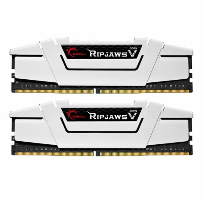 Оперативная память G.SKILL RIPJAWS V White (F4-3600C18D-32GVW) DIMM DDR4 32 ГБ - DDR4, 16 ГБ х 2 шт, 3600 МГц