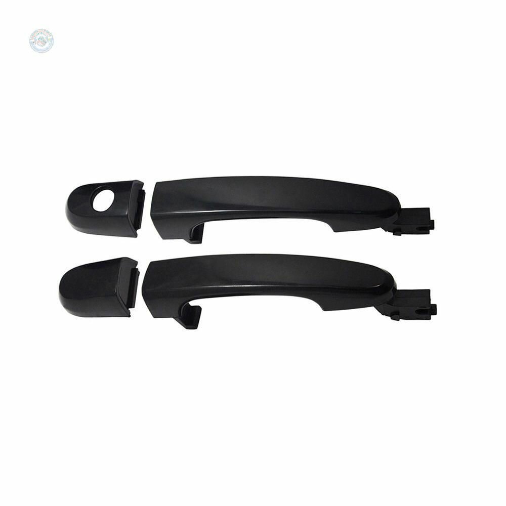 Наружные дверные ручки для Kia Sportage 2005-2008 левая и правая передние, черные, ABS-пластик, замена оригинальных