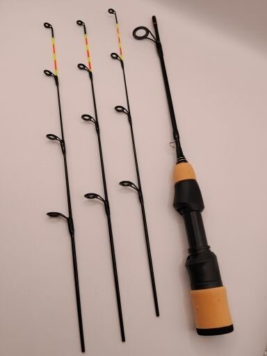 Shimano удочка фидер для зимней рыбалки штекерная, 55 см