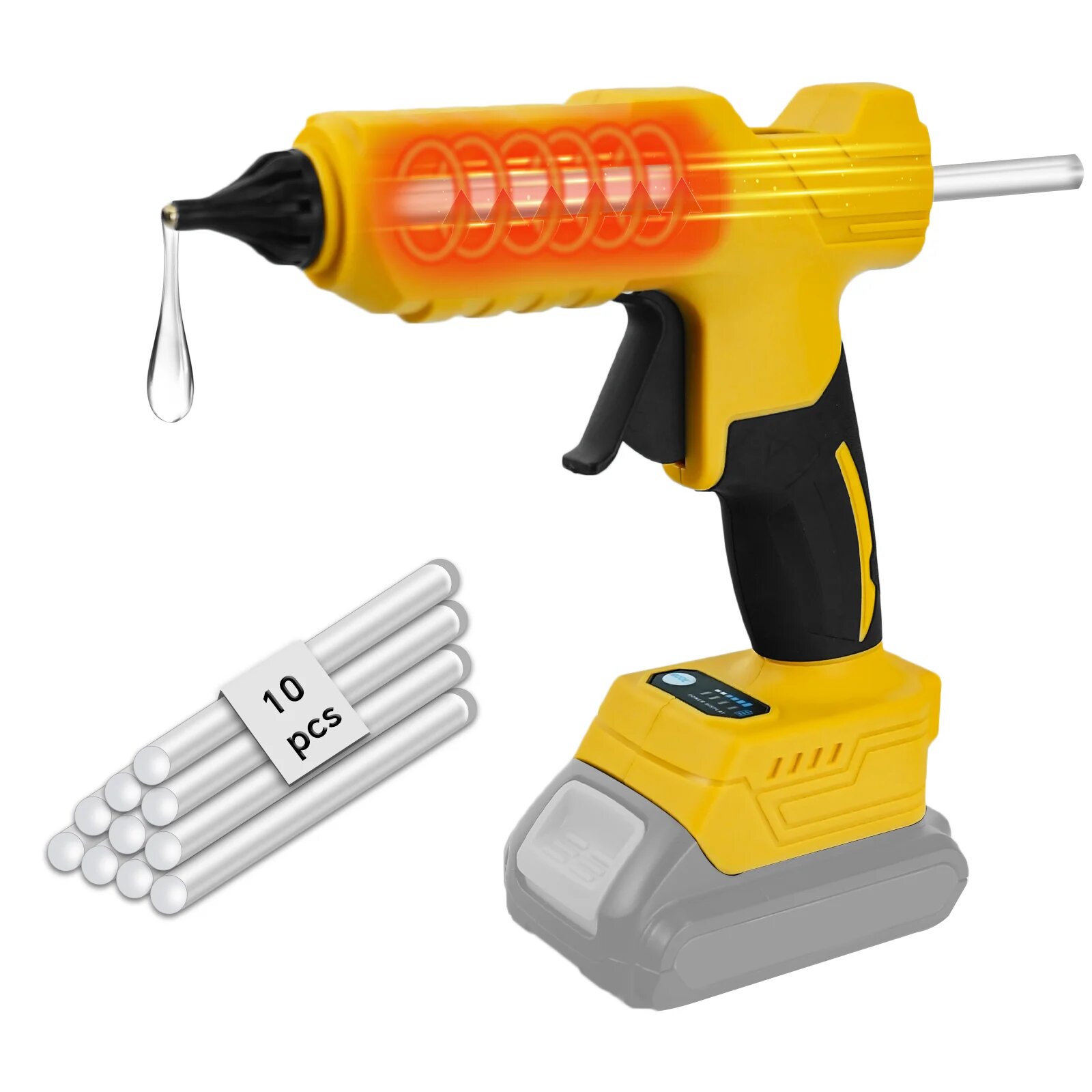 Аккумуляторный клеевой пистолет LaiPuDuo для аккумуляторов Dewalt 20В
