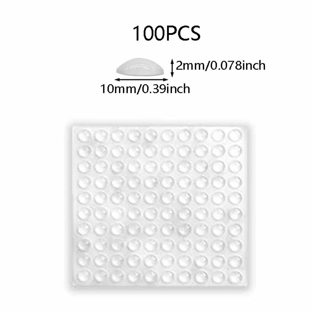 Силиконовые бамперы для мебели 100 шт. White10mm2mm