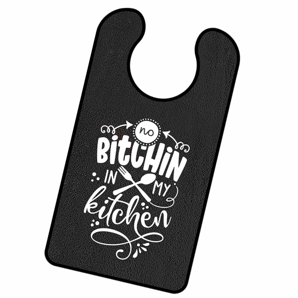 Многоразовые нагрудники для пожилых и инвалидов, регулируемые, Черный