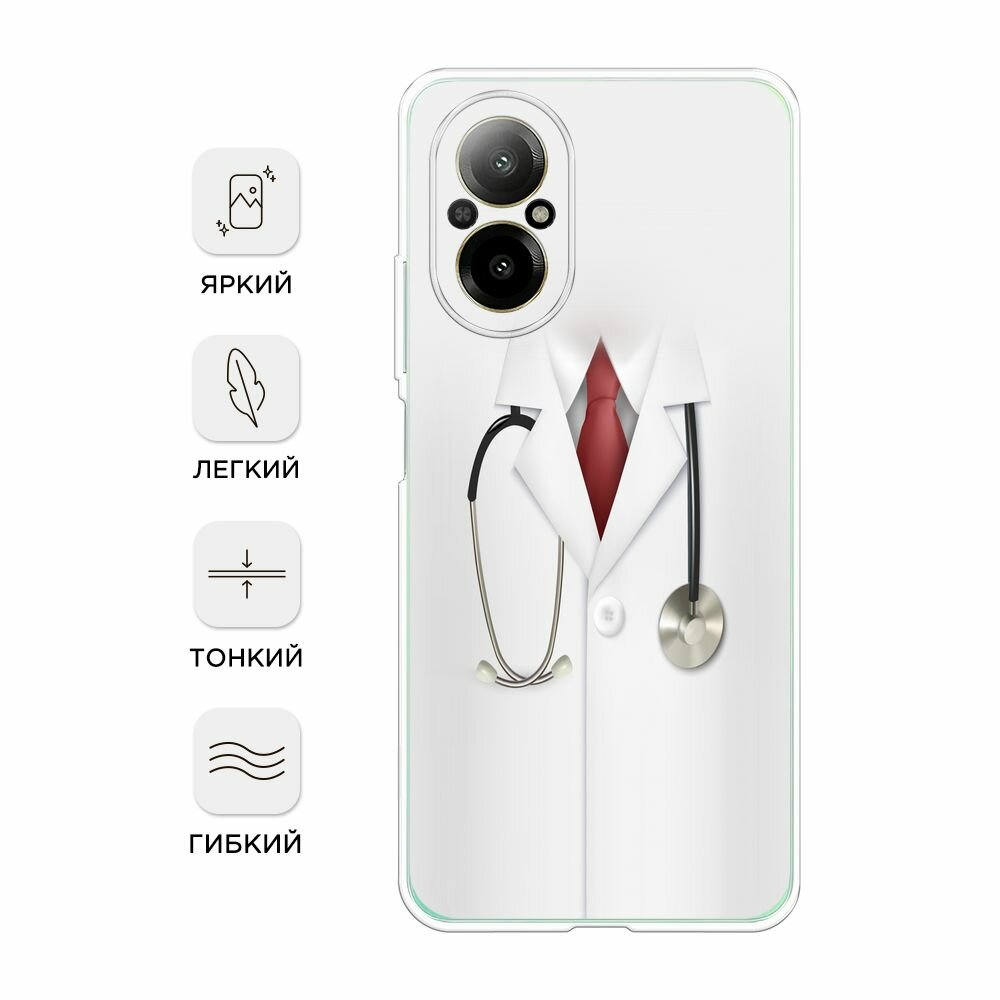 Чехол на Realme C67 4G / Реалми C67 4G с принтом "Халат врача" — фото 1
