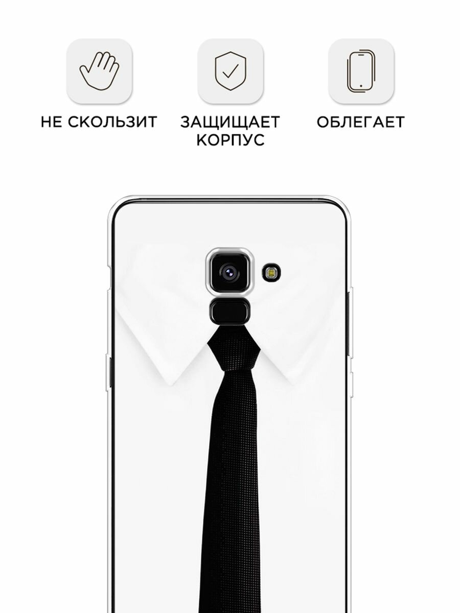 Чехол на Samsung Galaxy A8 + / Самсунг Галакси А8 Плюс 2018 с принтом "Галстук" — фото 1