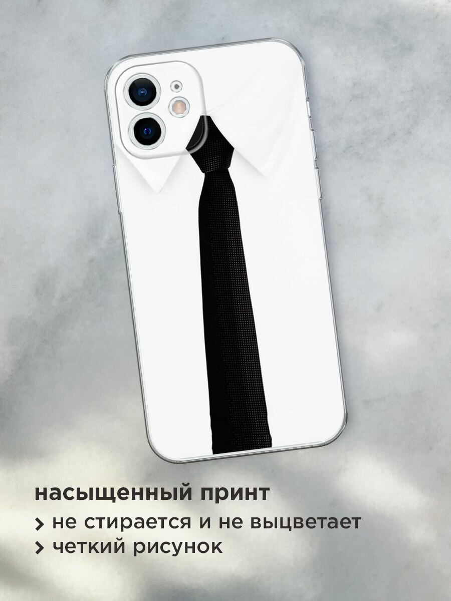 Чехол на Apple iPhone 12 mini / Айфон 12 Мини с принтом "Галстук" — фото 1