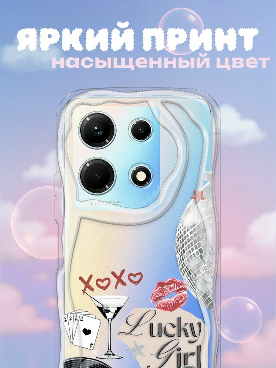 Чехол на Infinix Note 30 4G / Инфиникс Ноте 30 4G с принтом xoxo lucky girl 2 — фото 1