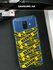 Чехол на Samsung Galaxy A6 / Самсунг Галакси А6 с принтом "Warning!", прозрачный