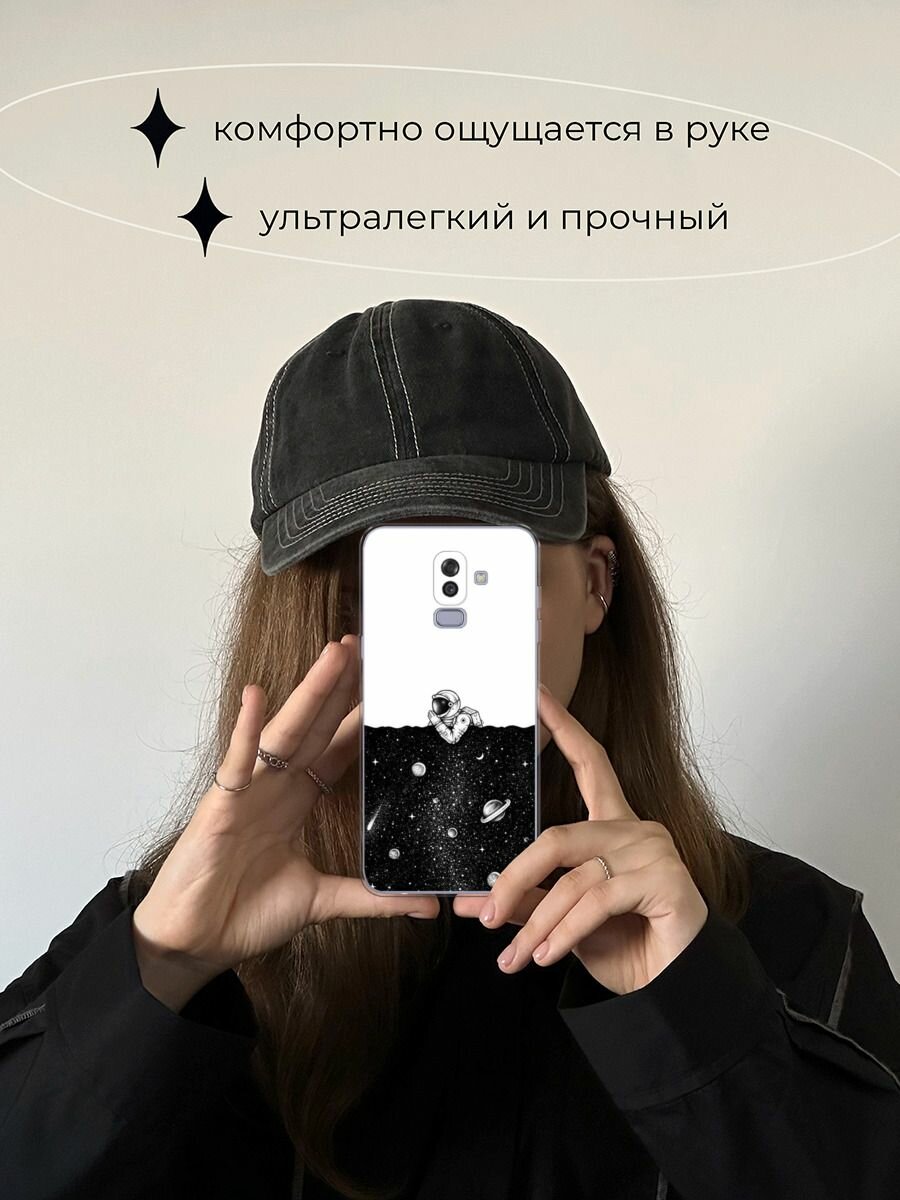 Чехол на Samsung Galaxy J8 / Самсунг Галакси Джей 8 с принтом "Космический сон" — фото 1