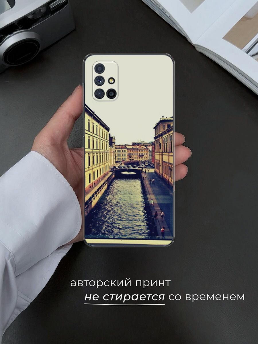Чехол на Samsung Galaxy M51 / Самсунг Галакси М51 с принтом "Санкт-Петербург" — фото 1