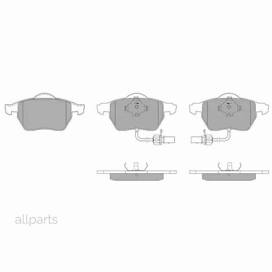 FREMAX 'FBP087601 Колодки тормозные A-6 98- A-4/B-5 99-