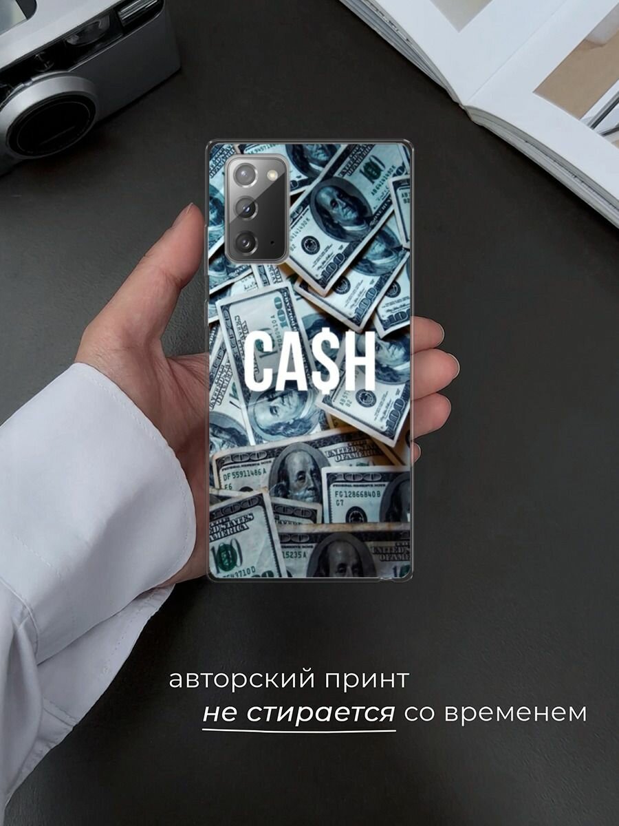 Чехол на Samsung Galaxy Note 20 / Самсунг Галакси Ноут 20 с принтом "Cash" — фото 1