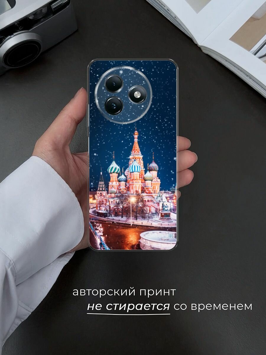 Силиконовый чехол на Itel S24 / Ител S24 с принтом "Москва 1" — фото 1