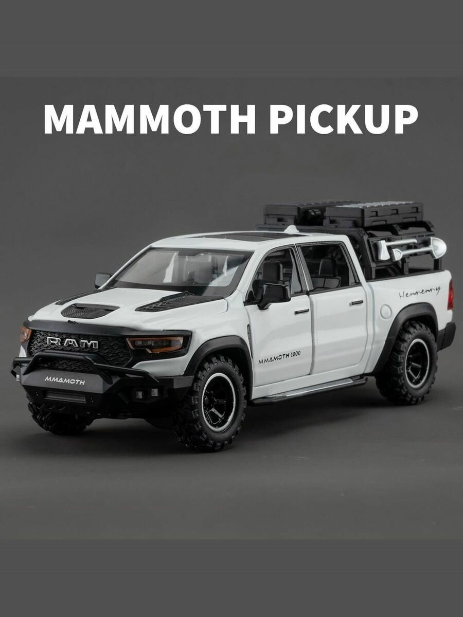 Машинка игрушечная Dodge Ram 1000 TRX Mammoth pickup 1:32 Коллекционная металлическая машина детские игрушки