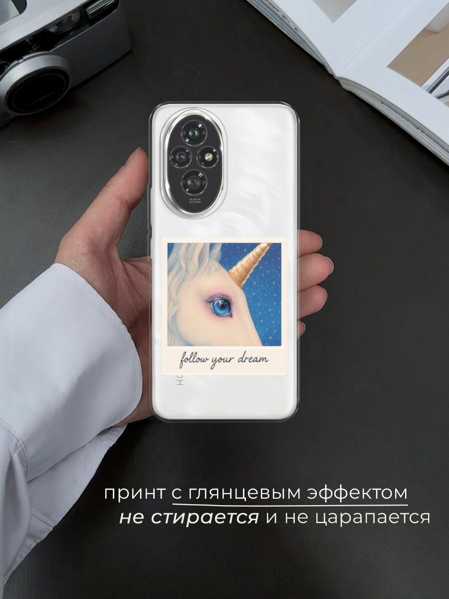 Чехол на Honor 200 / Хонор 200 с принтом "Глаз единорога" — фото 1