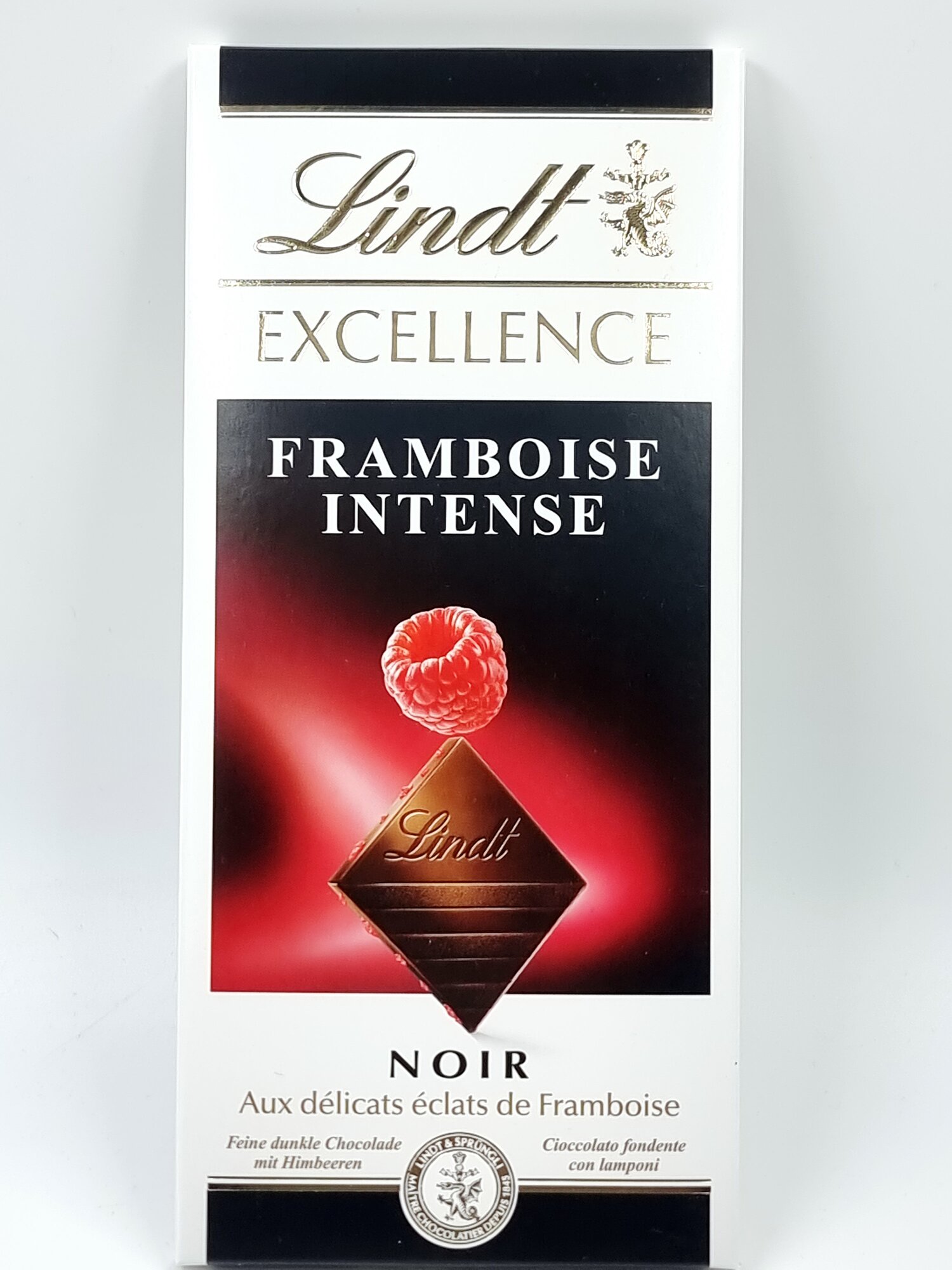 Шоколад темный Lindt Excellence RASPBERRY INTENSE Малина , 100 г (Из Финляндии)