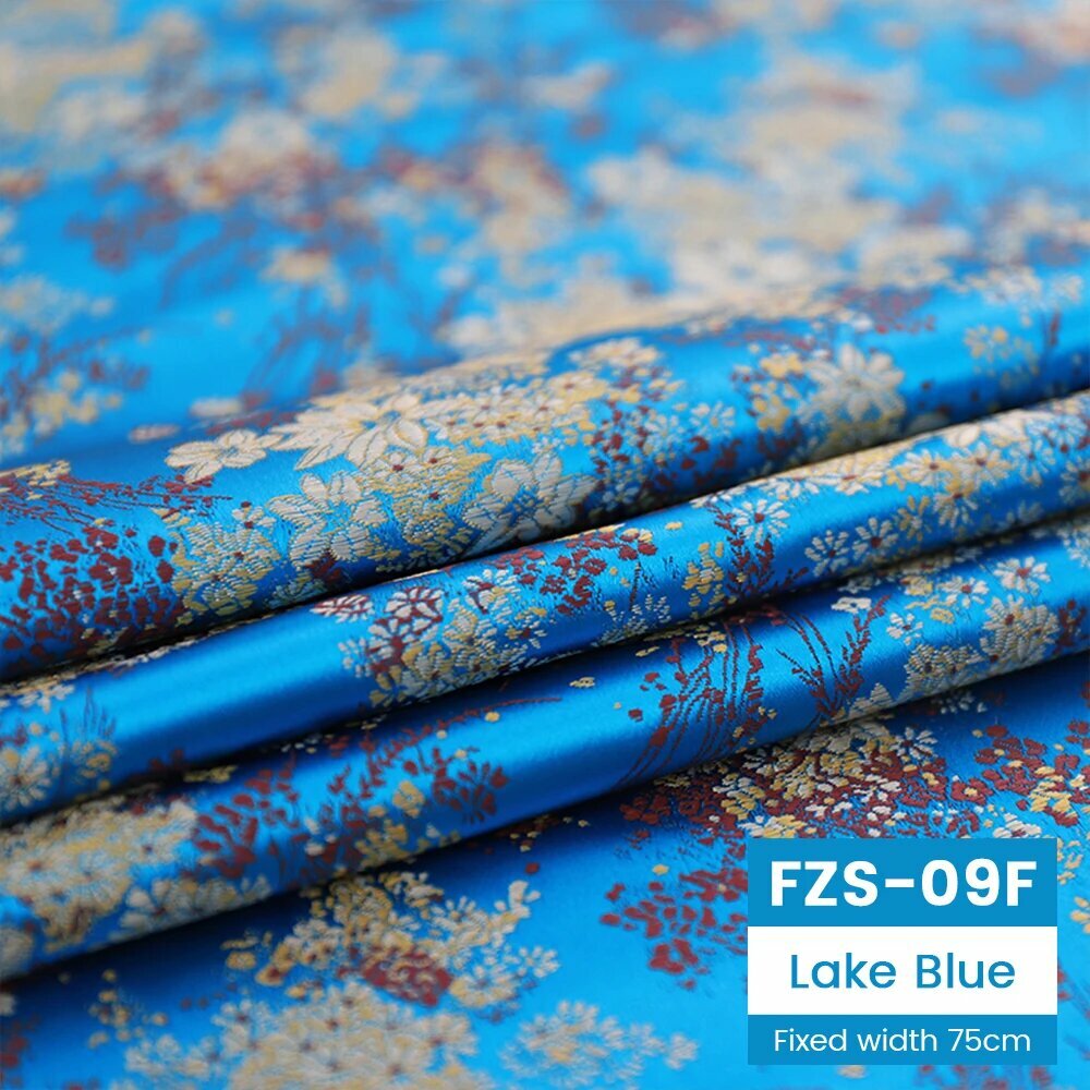 Шелковая жаккардовая парча TERAMILA 100cmx75cm, FZS-09F