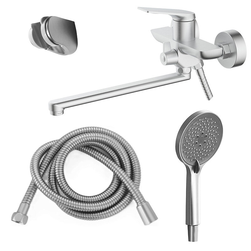 Смеситель для ванны Azario Lursy AZ-K1749BN сатин