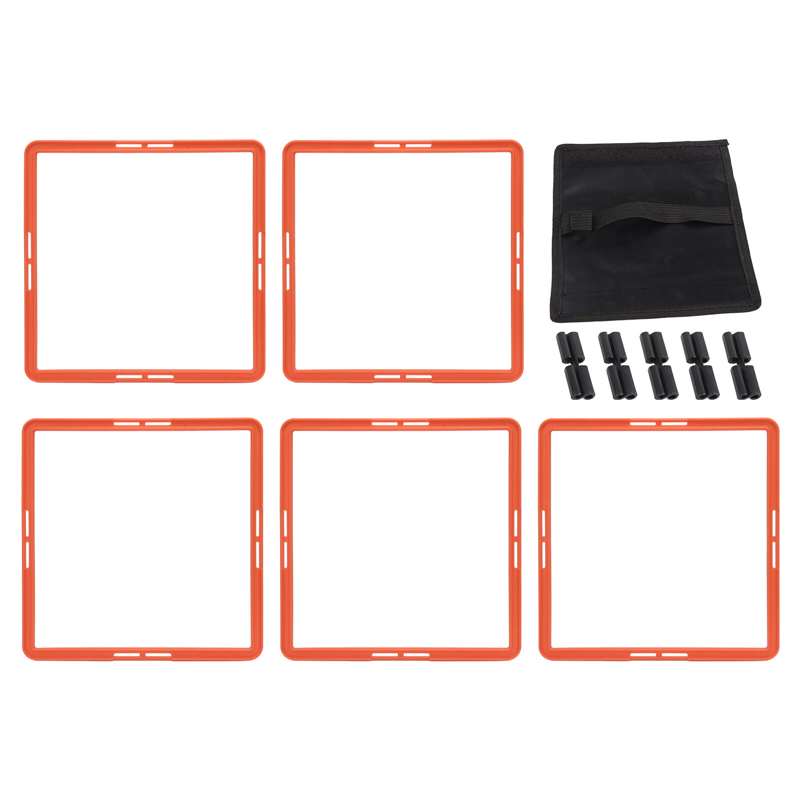 5 шт. Тренировочные кольца для ловкости, многофункциональные четырехсторонние кольца для тренировки скорости, баскетбола, футбола, физической ловкости, оборудования для тренировки скорости