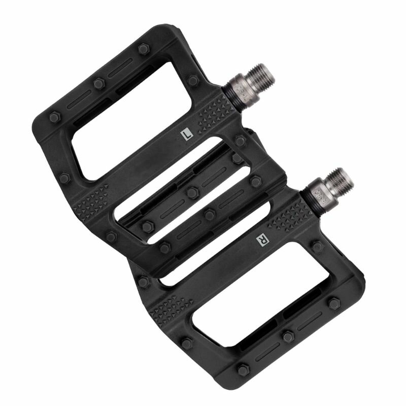 Велосипедные нейлоновые педали, увеличенный протектор, нескользящие педали-черный