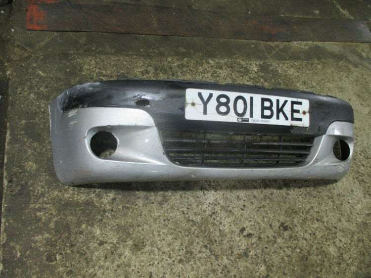 Бампер передний Дэу Матиз 96563988 96562593 - Серебро - DM103