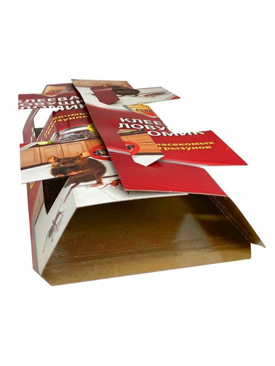 Ловушка клеевая от грызунов (мышей) и насекомых домик 1шт. (10*22см) Бдительный страж ST-219