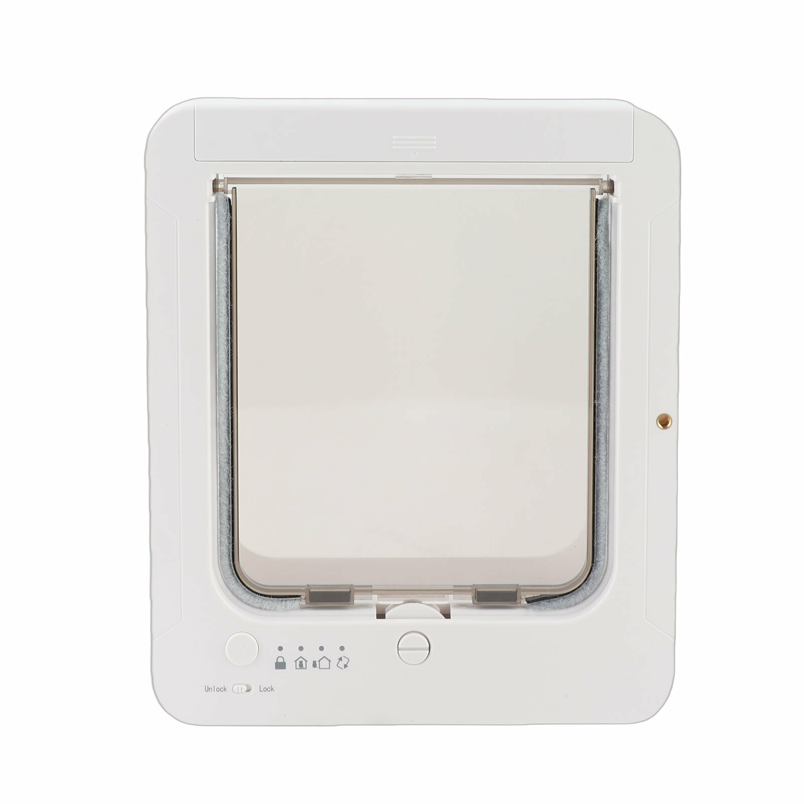 Умная дверца для кошек с автоматическим датчиком и активацией ошейником. Простая установка. Домашние животные.