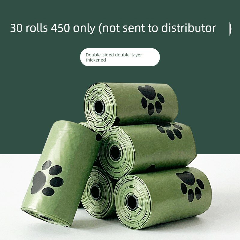 Пакеты для собачьих экскрементов, утолщенные полностью биоразлагаемые пакеты для уборки за животными, пакеты для уборки