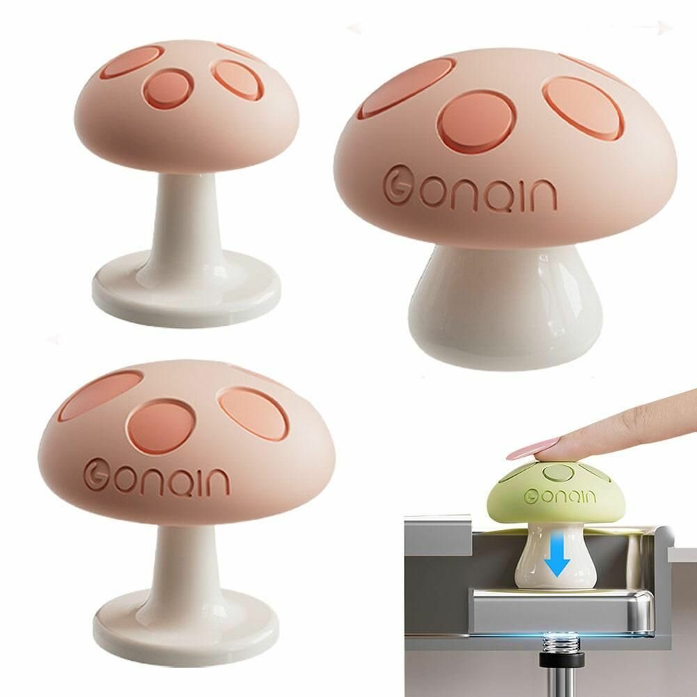 3шт Кнопка слива на унитазе грибовидная круглая.