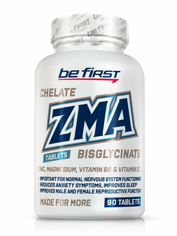 Be First ZMA bisglycinate chelate + vitamin D3 90 табл.