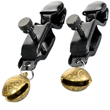 ToyFa Theatre Nipple Clamps, черные Зажимы для сосков с колокольчиками